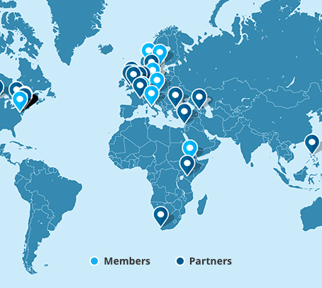 PaRD World Map of Members & Partners - JLI